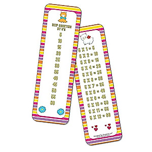 Creanoso Skip Counting Chart Bookmark Cards - Llama Theme (6-Set X 11 Cards) – Stocking Stuffers Gifts Page Clippers Corporate Giveaways