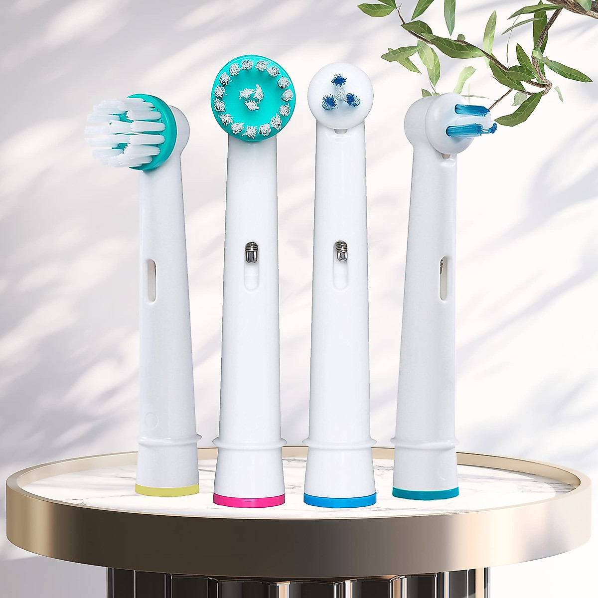 Replacement Toothbrush Heads for Oral B Braun - Ortho and Power Tip Brush Heads Compatible with Oralb Electric Toothbrush - Good for Braces, Crowns, Bridges 20 Pk. Fit The Oral-B Pro 1000, Kids Plus