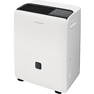Frigidaire FFAD6022W1 Dehumidifier, High Humidity 60 Pint Capacity Dehumidifier with a Easy-to-Clean Washable Filter and Custom Humidity Control for maximized comfort, in White