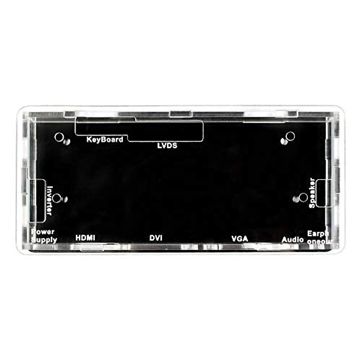 VSDISPLAY Acrylic Case for M.NT68676 HD-MI DVI VGA LCD Controller Board,Fit for LCD Controller Board M.NT68676, Controller Board Not Included
