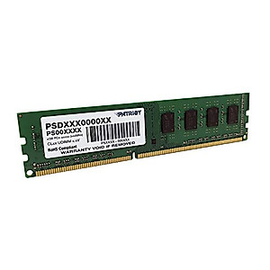 Patriot Signature DDR3 RAM 8GB (1X8GB) 1600MHz CL11 UDIMM Desktop Memory Module - PSD38G16002