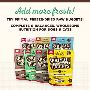 Primal Cupboard Cuts Freeze Dried Raw Cat Food & Dog Food Topper, Grain Free Meal Mixer for Dogs & Cat (Chicken, 3.5 oz)
