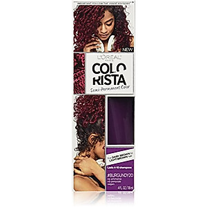 L'Oreal Paris Colorista Semi-Permanent Hair Color For Brunettes, Burgundy