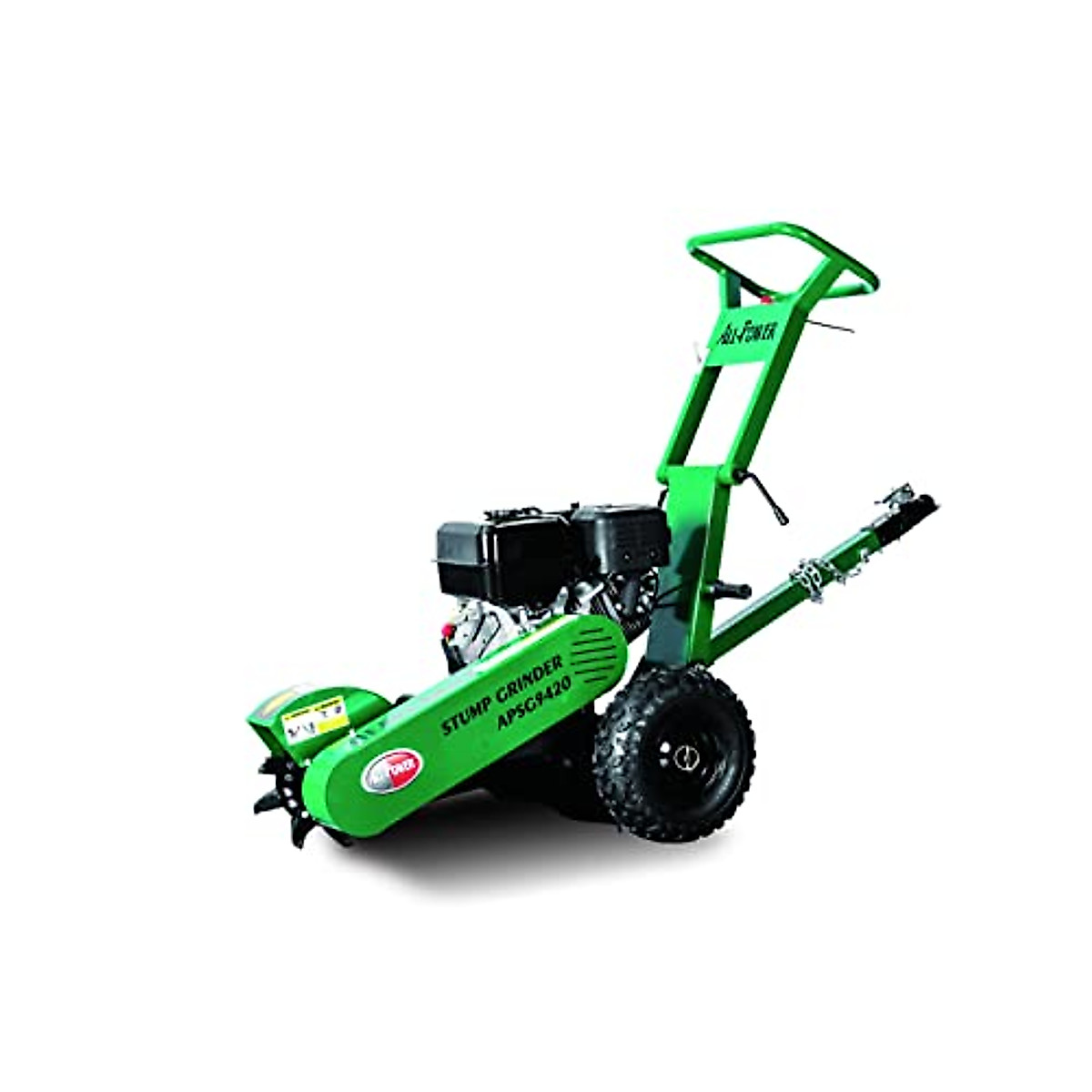 All Power, Stump Grinder for Tree Stump Removal with 12" Blades | JD Engine 420cc 15HP Dual Blade 2000rpm Off-Road Tow Bar Hitch