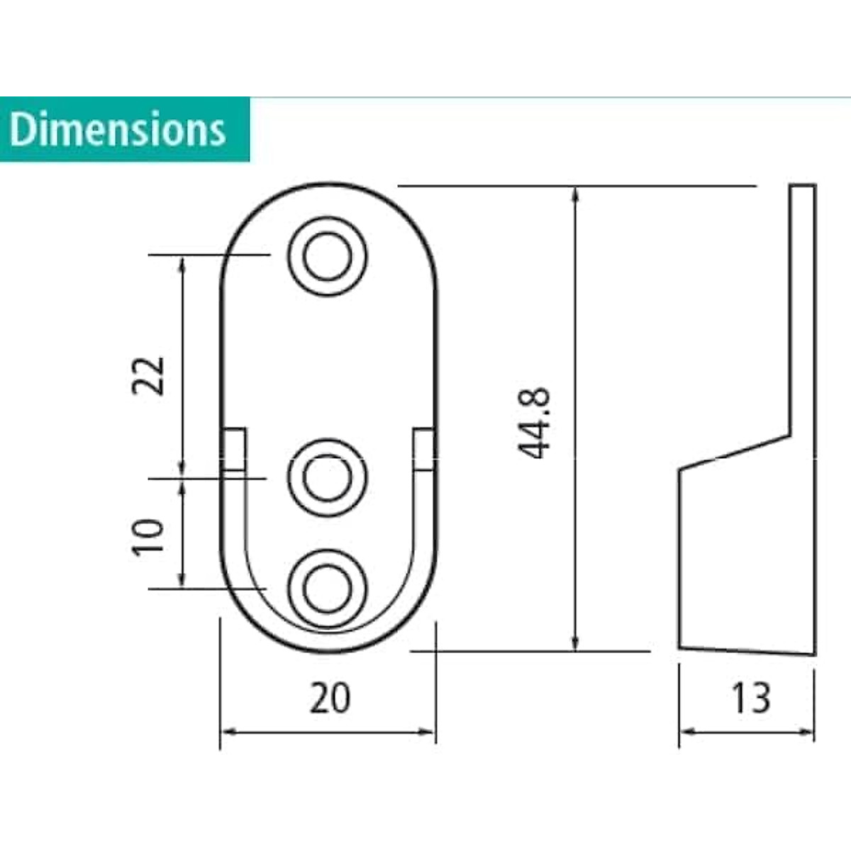 Matte Brass Aluminum Oval Wardrobe Tube Closet Rod with Two End Caps and Screws (30 INCH)