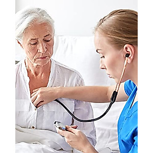 Clairre Rose Gold Stethoscope Gift for Nurses, Doctors and Medical Students, Dual Head for Home Health Use Nurses Week Gift