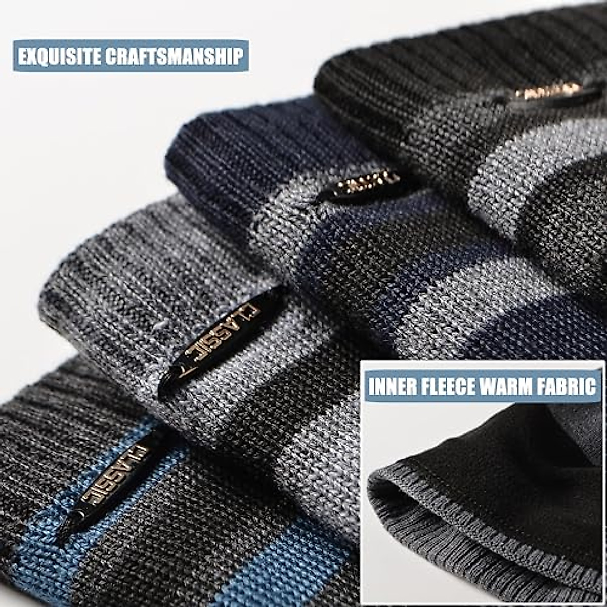 HiRui Knit Beanie Winter Hats for Men Women Kids-Warm Classic Daily Skull Cap (Gray)