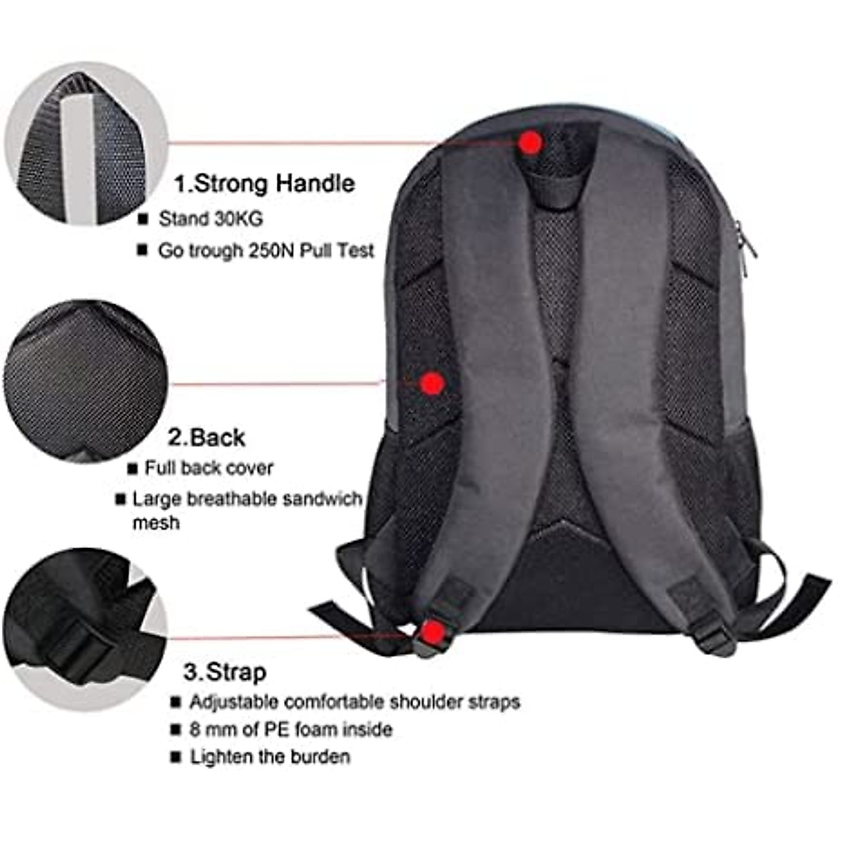 mdbozli New England Custom Football Backpack 3 Piece Set Add Your Name And Nume School Bag with Lunch Box and Pen Case Set Gift for Boys Girls