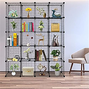 20-Cube Organizer Cube Storage Shelves Steel Organizer Bookcase