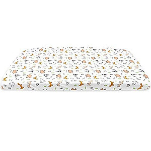 Cuddly Cubs Graco Pack n Play Fitted Sheet – Woodland Playard Sheet – Snuggly Soft Jersey Cotton Mini Crib Sheet for Boy, Girl – 1 Pc