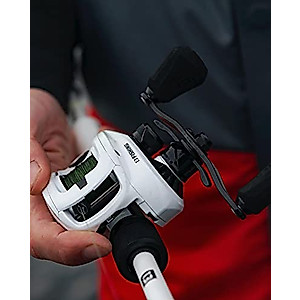 13 FISHING - Concept C2 - Low-Profile Baitcast Fishing Reel - 7.5:1 - Left Hand Retrieve (Fresh+Salt) - C2-7.5-LH, White