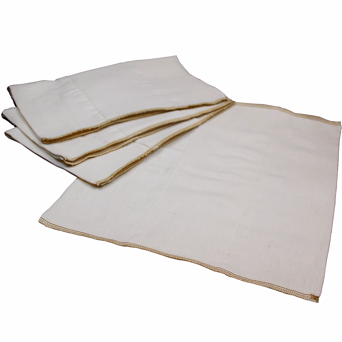 OsoCozy Better Fit Unbleached Prefold Cloth Diapers -100% Cotton, Gauze Weave, Sized for Tri Folding - Size 3 - (Toddler 4x8x4 Fits 25-45 lb.) - 1 Dozen