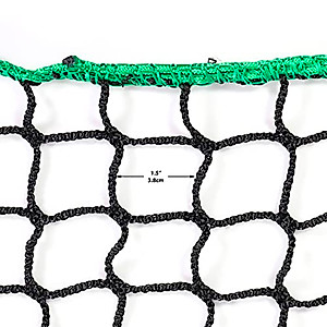 Shape New Round Hay Bale Feeder Net 6 x 6 Feet - Knotless Double Weave, Slow Feed, Reduce Waste - with Black Hanging Net Included.