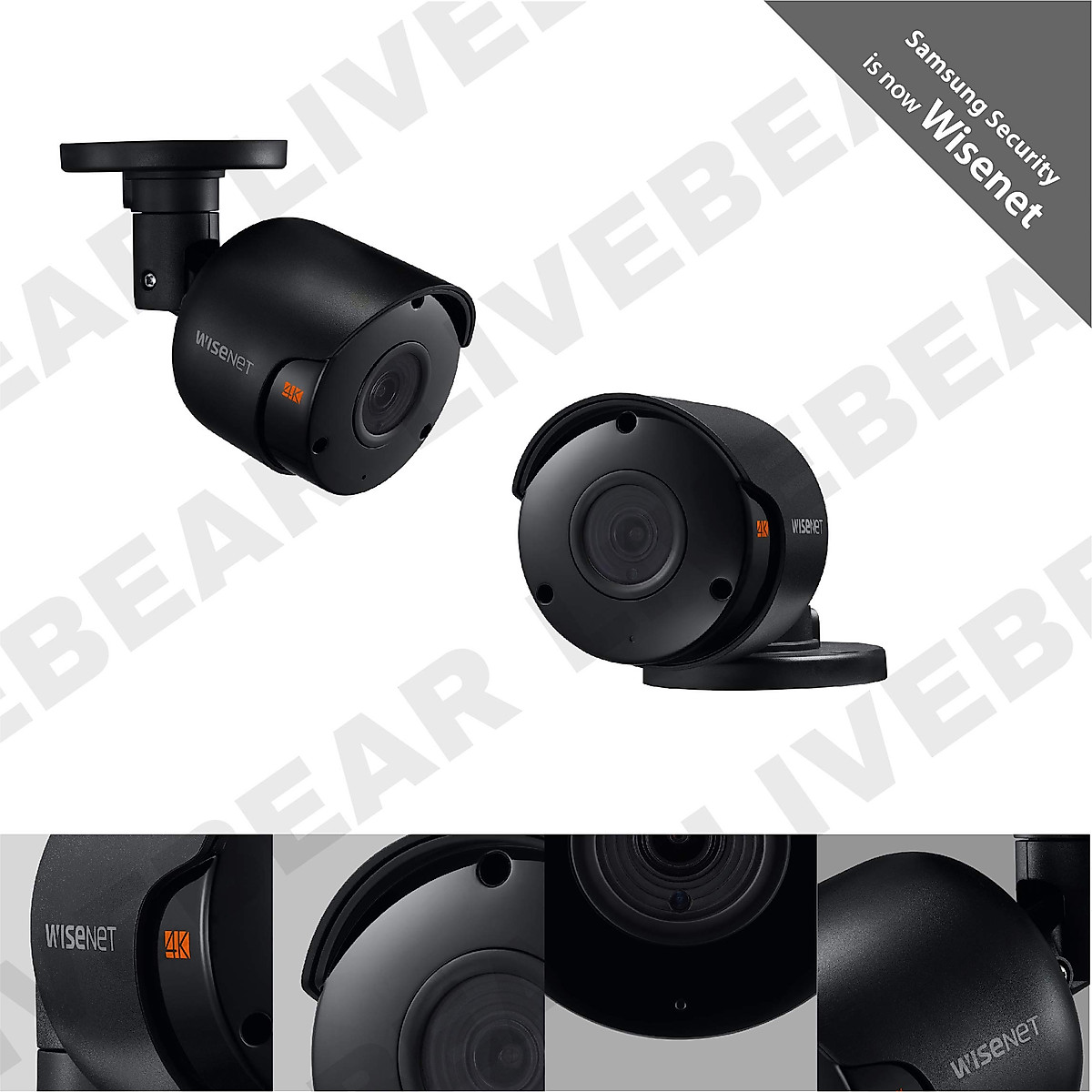 Wisenet SDC-99447BF - 4K Ultra HD Weatherproof Bullet Camera, Compatible with SDH-B94047BF, SDH-C94087BF, and SDH-E95127