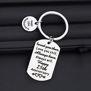 TGBJE Wedding Gift Valentine's Day Gifts 1st,5th,10th,25th,Anniversary Wife Gift Husband Gift (25th Anniversary)