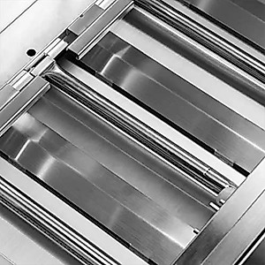 Blaze Prelude LBM 32-Inch 4-Burner Built-in Natural Gas Stainless Steel Grill with Flame-Stabilizing Grids, Heat Zone Separators, Drip Tray and Hood