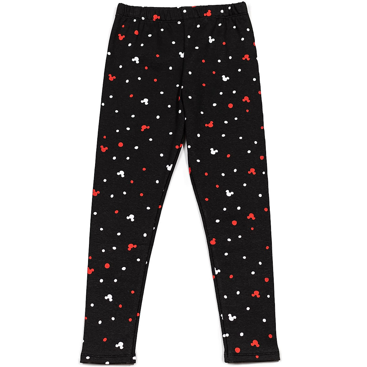 Disney Minnie Mouse Valentines Day Infant Baby Girls Peplum T-Shirt and Leggings Outfit Set Red/Black 18 Months