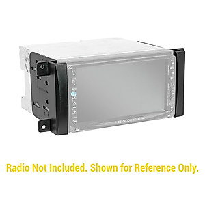 Scosche CR1291B Double DIN Radio Install Dash Kit Compatible with Select 2007-19 Chrysler, Dodge, Jeep, Mitsubishi and VW Vehicles - Car Stereo Install Kit - See Fit Guide in Images to Verify Vehicle