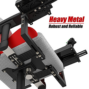 EG STARTS Games Joystick/Hotas Chair Mount Compatible for Thrustmaster A10C Hotas Warthog T.16000M FCS & TCA Officer Pack Airbus & VKB Gunfighter MK & Logitech X56 X52 Flight Simulation Controller