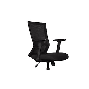 WeWork We Work Office Chair with Adjustable Arms and Lumbar Support, in Black