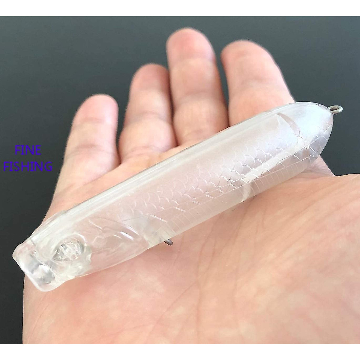 10pcs Unpainted Pencil lipless Bait Fishing Blank Popper Hard Crank Bait Lure Body 85mm 10.2g Blank Lures Free Eye 8247