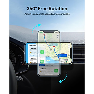 Magnetic Wireless Car Charger Mount 15W Compatible with Magsafe Car Charger SMOONFACE, Dashboard Car Phone Holder for iPhone 15/15 Pro/15 Pro max/14/14 Pro/14 Pro max/13 /13Pro /13ProMax/12/12Pro/Mini