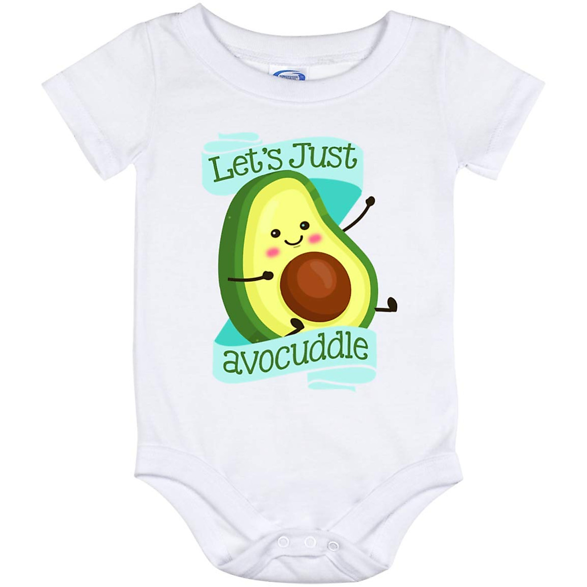 Let’s Just Avocuddle Baby Bodysuit, Funny Avocado, Toddler Outfit, Cuddling Infant Clothes Newborn Jumpsuit