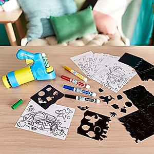 Crayola Mini Marker Sprayer, Marker Airbrush Kit, Gift for Kids, 7, 8, 9, 10