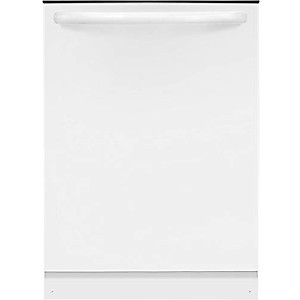 Frigidaire FFID2426TW 24 Energy Star Certified Built-In Dishwasher with OrbitClean Spray Arm Heated Dry 4 Cycles Delay Start and 14 Place Settings in White