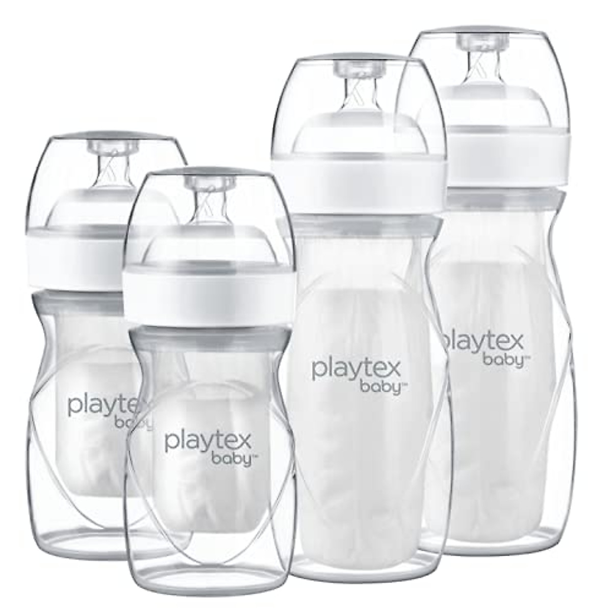 Playtex Baby Nurser Bottle Gift Set, with Pre-Sterilized Disposable Drop-Ins Liners, Closer to Breastfeeding