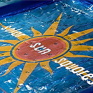 Solar Sun Rings SSSA-SB-02 UV Resistant Above Ground Inground Swimming Pool Hot Tub Spa Heating Accessory Square Heater Solar Cover, Sunburst