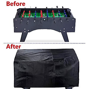 Foosball Table Cover Table Cover Protection Waterproof Outdoor/Indoor UV Resistant-64x46x35 inches (LxWxH)