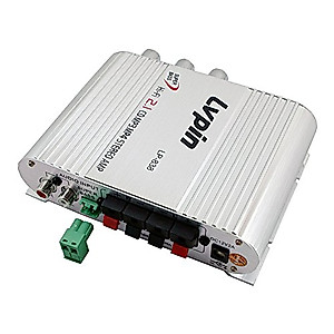 CBK Mini Hi-Fi Stereo Amplifier Amp Radio MP3 with Adapter for Car Bus Motorcycle Home 200W 12V