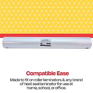 School Smart Laminating Film Roll, 25 Inches x 500 Feet, 1.5 mil Thick, High Gloss