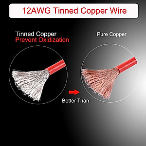 SAE Extension Cable 12AWG - 15FT SAE to SAE Extension Cord, SAE Power Automotive Extension Cable, SAE Connector 2Pin Quick Disconnect Wire Harness for Trolling Motor RV Battery Motorcycle Cars Tractor