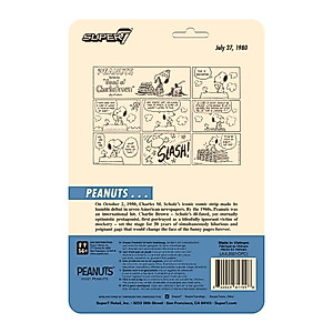 Super7 Peanuts Lumberjack Snoopy - 3.75" Peanuts Action Figures with Accessory Classic Cartoon Collectibles and Retro Toys