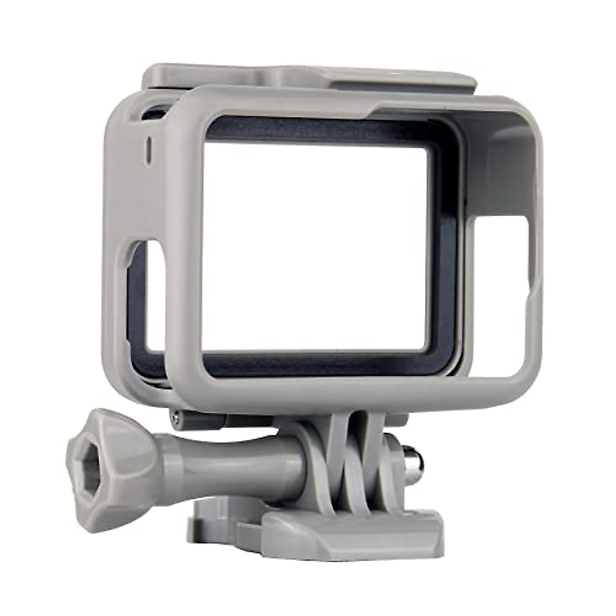 YALLSAME Frame Mount Case Housing for GoPro HERO7 White Black Dusk White Silver/ HERO6/ HERO5/ Hero(2018) Action Camera Function Hole Reserve Completely (Gray)