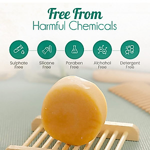 BeNat All-Natural Conditioner Bars Handmade & Sulfate Free Nourishes Your Follicles with Antioxidants to Support Strong and Healthy Hair Lemon for All-Hair Types Zero-Waste Eco-Friendly