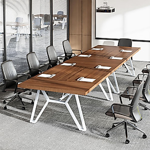 Tribesigns 6FT Conference Table, 70 in Meeting Table, Long Seminar Table for Meeting Room, Rectangular Modular Conference Room Table, Large Computer Table for Office, Boardroom.