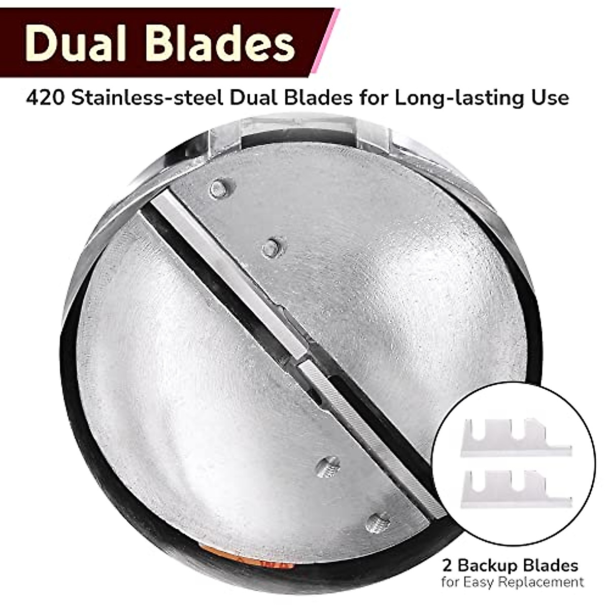 Yescom 300W Electric Ice Shaver Machine Dual Blades Snow Cone Maker Shaving Crusher 143 lbs/hr Home Commercial