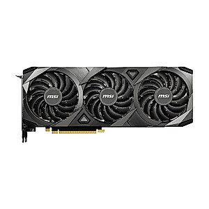 MSI GeForce RTX 3080 VENTUS 3X 10G 10GB GDDR6X Graphics Card – 8704 Cuda Cores, 320bit, G-Sync, VR Ready, DirectX 12, HDMI 2.1, DisplayPort 1.4a