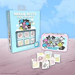 Hello Kitty and Friends Premium Dice Set | Hello Kitty and Friends Custom Dice with Collectible Tin Case | Based on Sanrio Hello Kitty and Friends | Officially Licensed Sanrio Gift & Merchandise