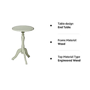 Decor Therapy Simplify Pedestal Accent Table, Olive Branch
