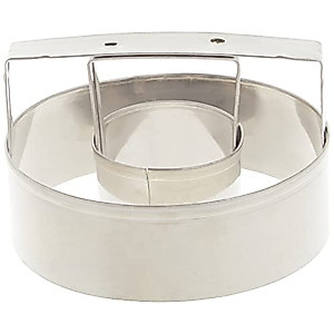 Mrs. Anderson’s Baking Donut Cutter with Handle, Stainless Steel, 3-Inches x 3-Inches