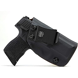 Gears and Barrels Kydex Leather Holster for Taurus GX4 - IWB Concealed Carry with Adjustable Retention and Leather Lining - Right Hand