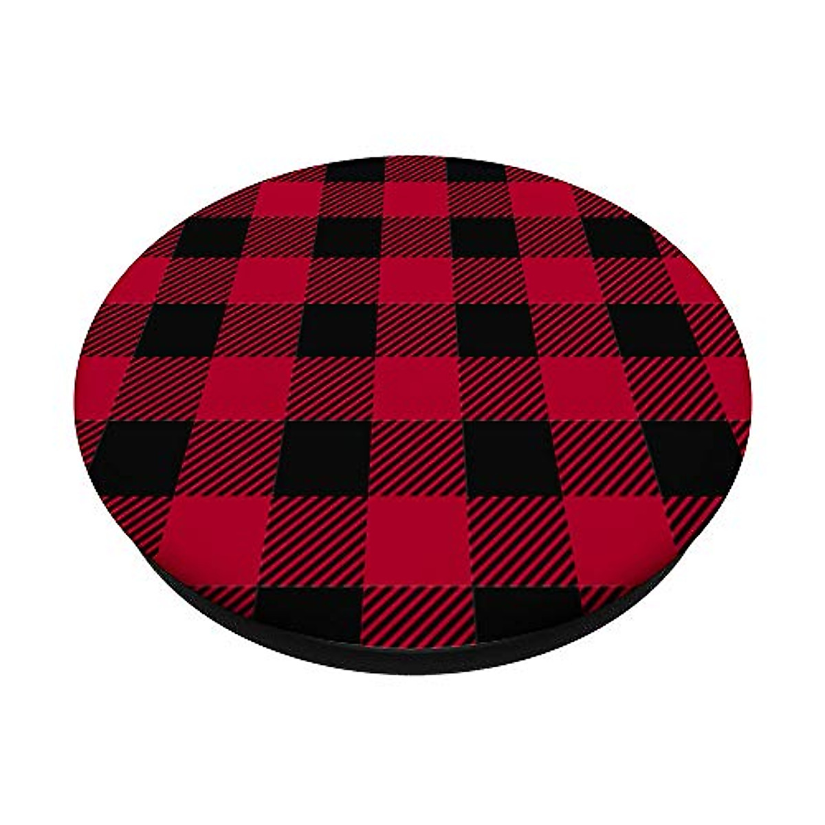 Red buffalo-plaid-artwork PopSockets PopGrip: Swappable Grip for Phones & Tablets