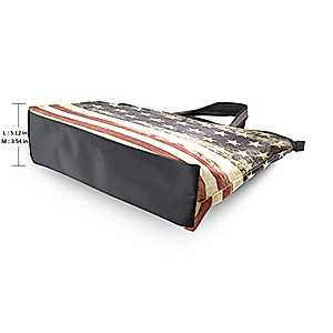 QMXO American USA Flag Star Handbags and Purse for Women Tote Bag Large Capacity Top Handle Shopper Shoulder Bag