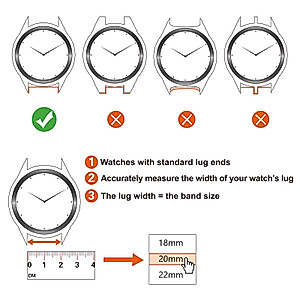 ANNEFIT Watch Band 18mm, Quick Release Textured Padded Leather Straps with Rose Gold Buckle for Men and Women (Brown)