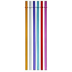 Southern Homewares Acrylic Rainbow Colored Drinking Straws, 6PK - Fits 10oz, 12oz, 16oz, 20oz Tervis Tumblers