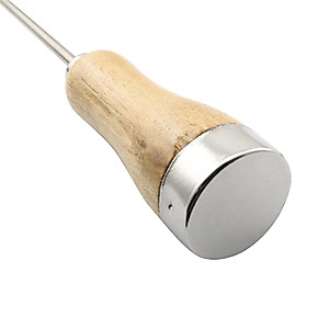 YYANGZ Stainless Steel Ice Pick, Bartender Carving Tool with Safety Wooden Handle for Home Kitchen Restaurant Bar
